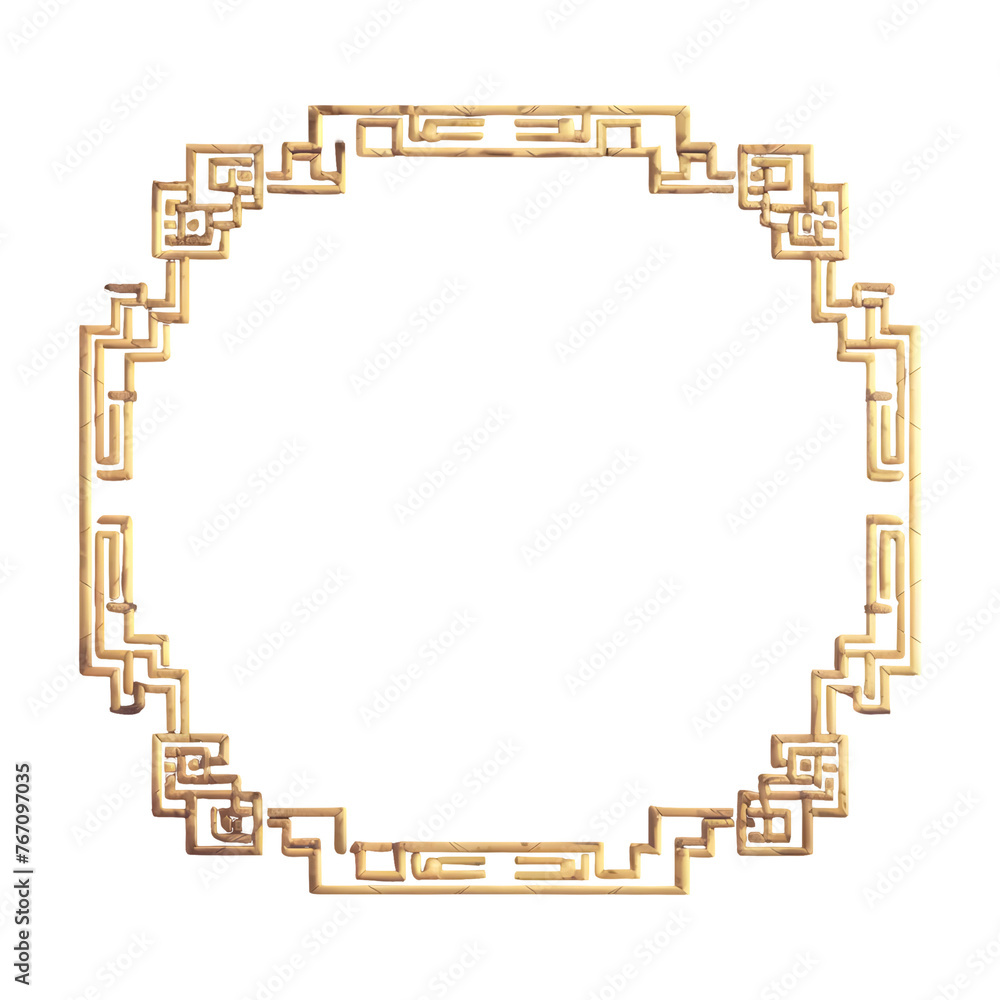 Chinese Luxury Gold Border Frame png isolated on transparent background ...