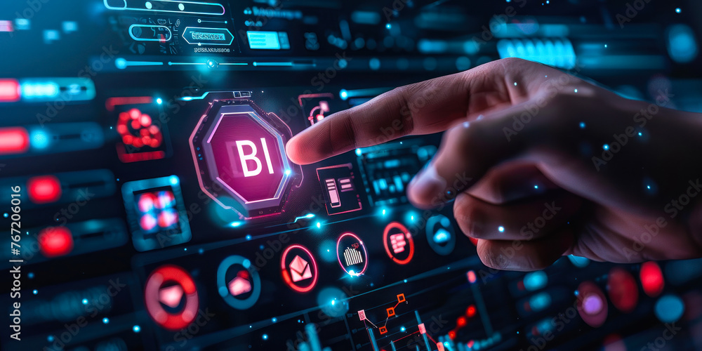 Data Analyst Activating Business Intelligence (BI) Virtual Dashboard for Data-Driven Decision ...