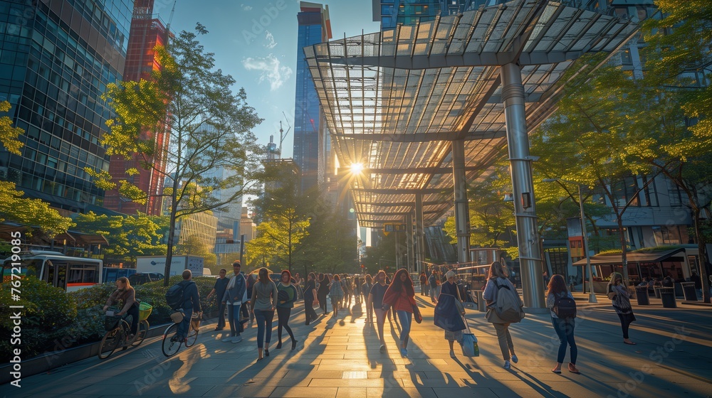 Shade and Power: How Urban Solar Canopies Transform City Spaces into ...