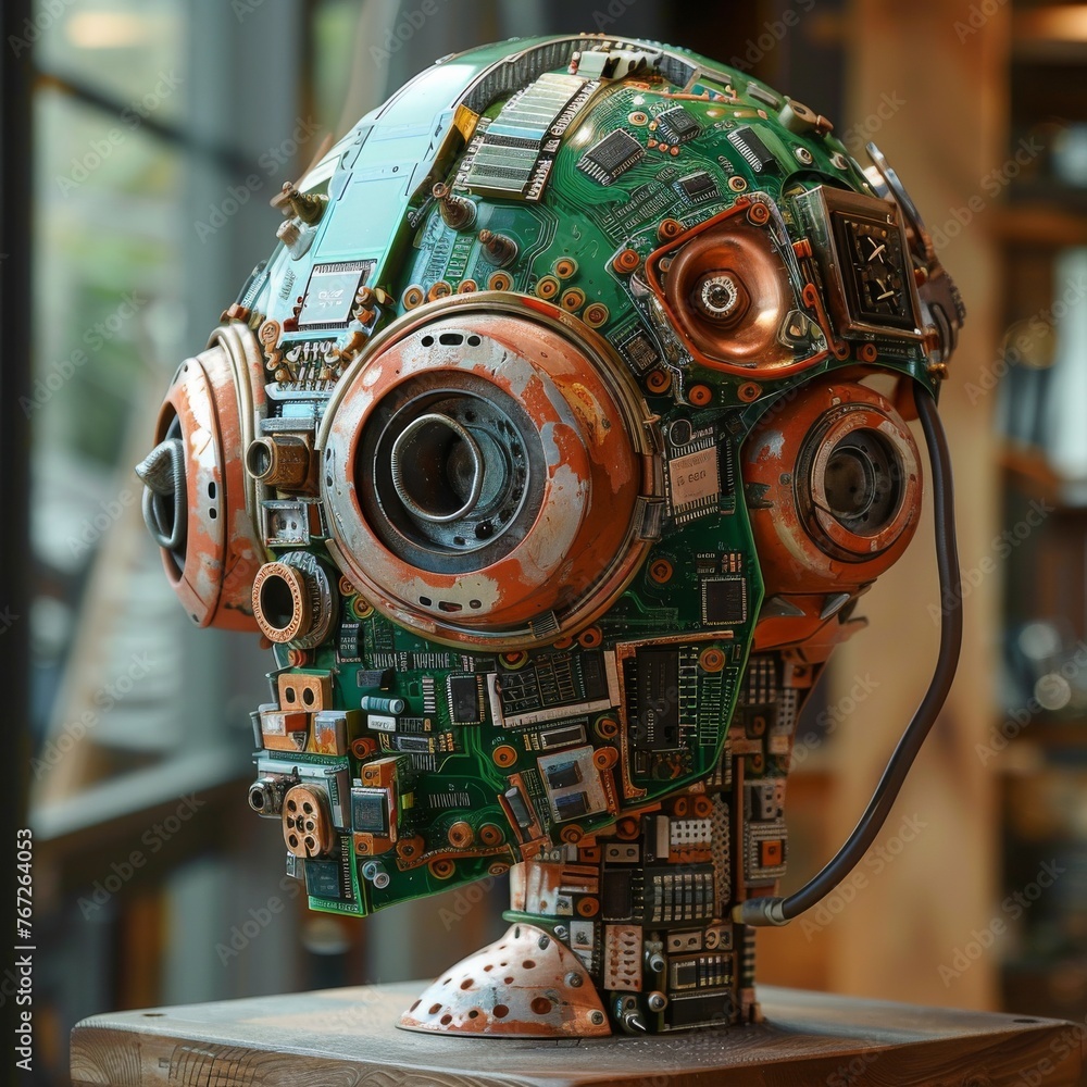 Construct a three-dimensional work of art that honours the visual ...