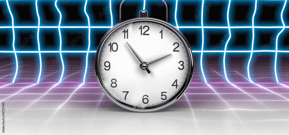 Classic Clock in a Surreal Time Warp Dimension - Traditional analog ...