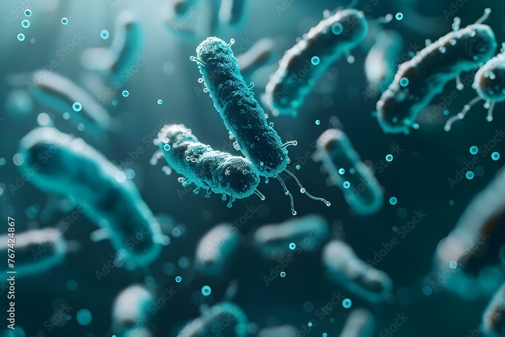 Microscopic View of Escherichia coli Bacteria: Vital for Digestion and ...