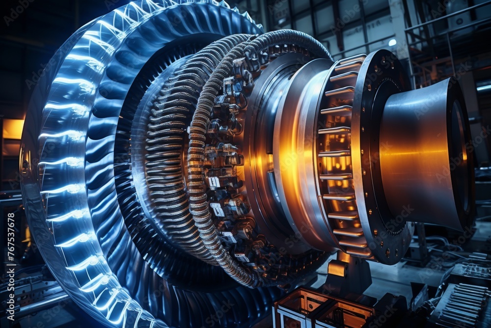 In-depth look at a massive generator rotor within the heart of an ...