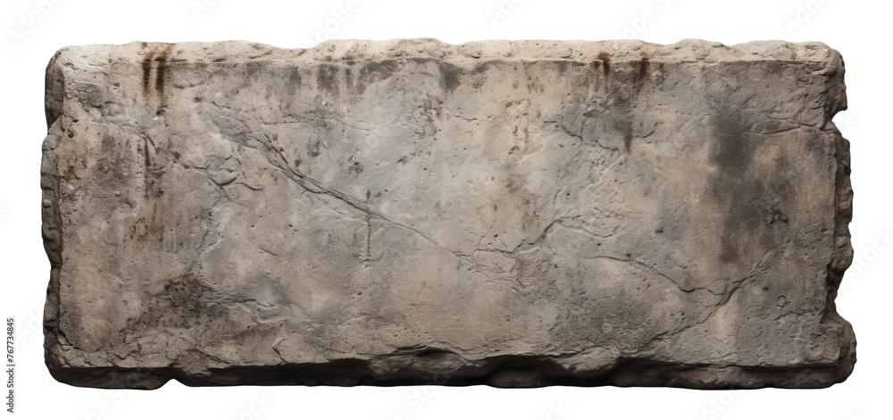 Old stone sign plate, cut out Stock Photo | Adobe Stock