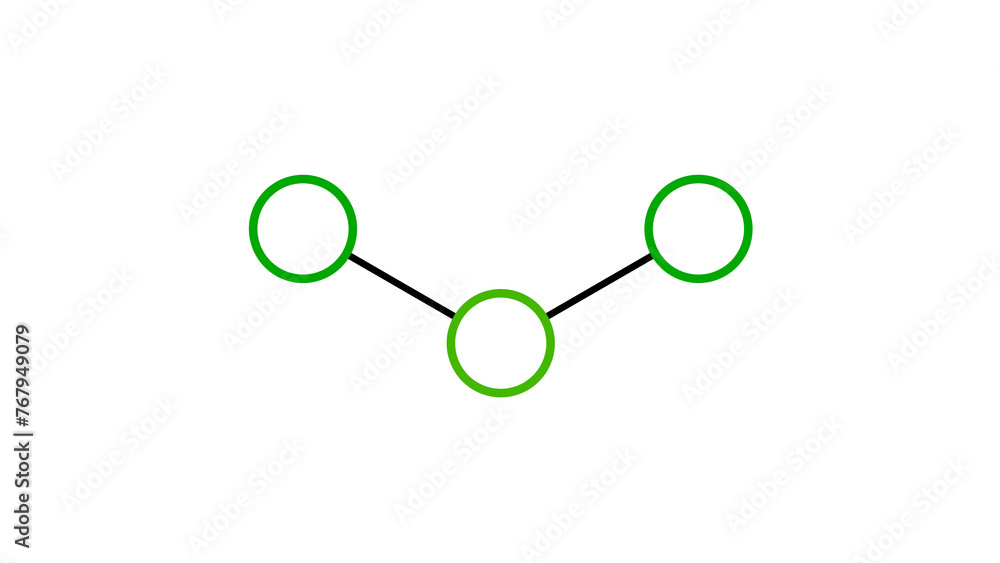 magnesium chloride molecule, structural chemical formula, ball-and ...