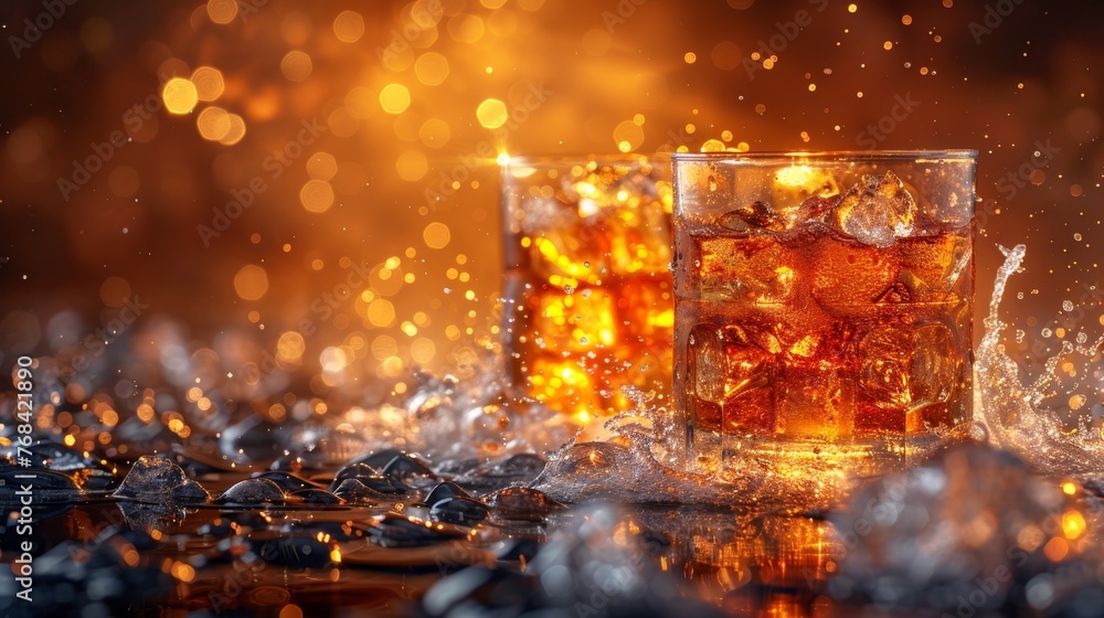 Whiskey, A rich, complex spirit crafted from fermented grains, aged in ...