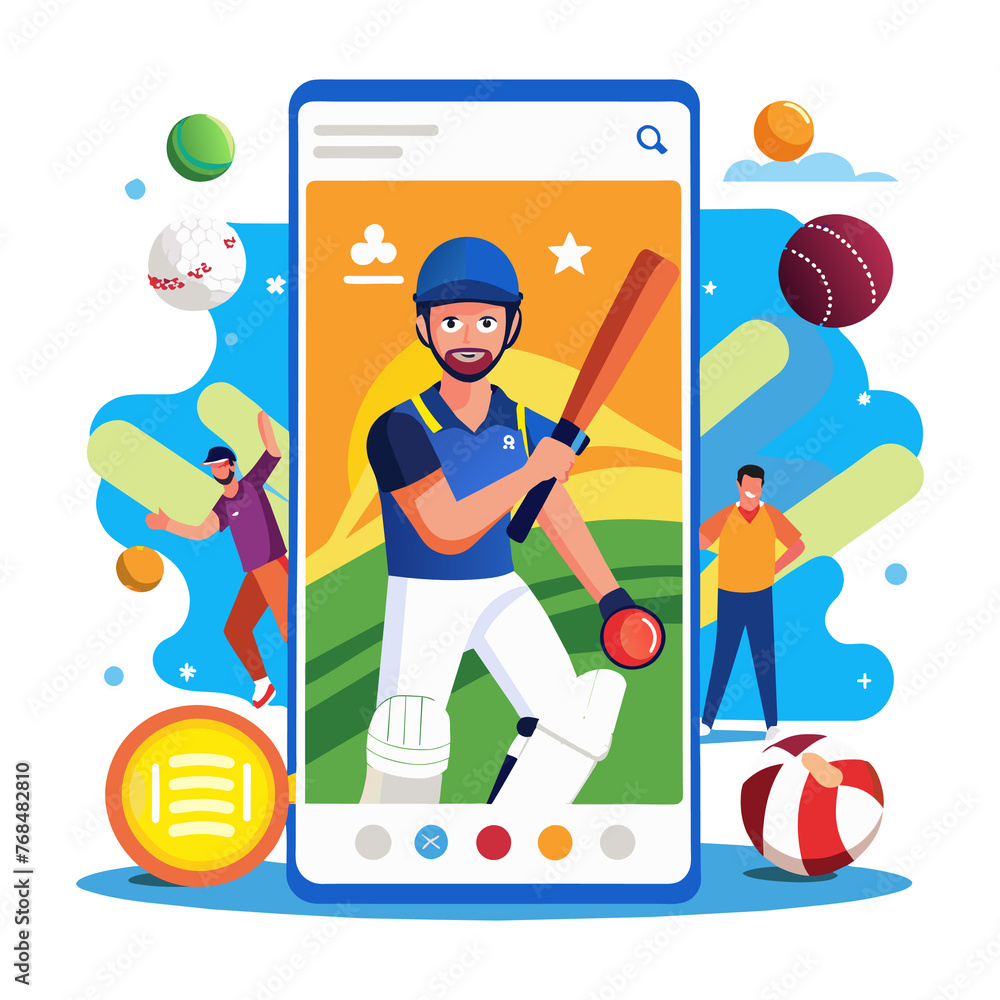 Sport Cricket match event flyer template for social media post facebook ...