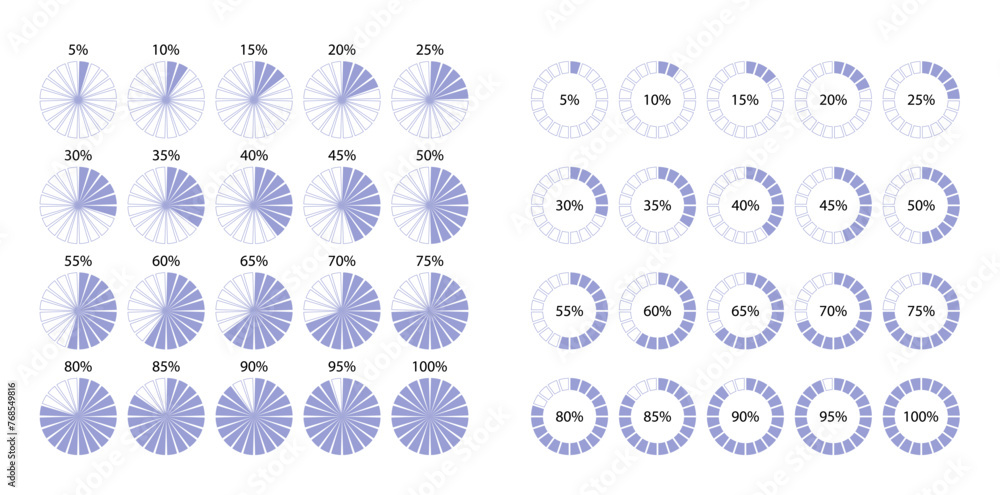 Praca wektorowa bez tantiem: Circle and ring 100 percent loading ...