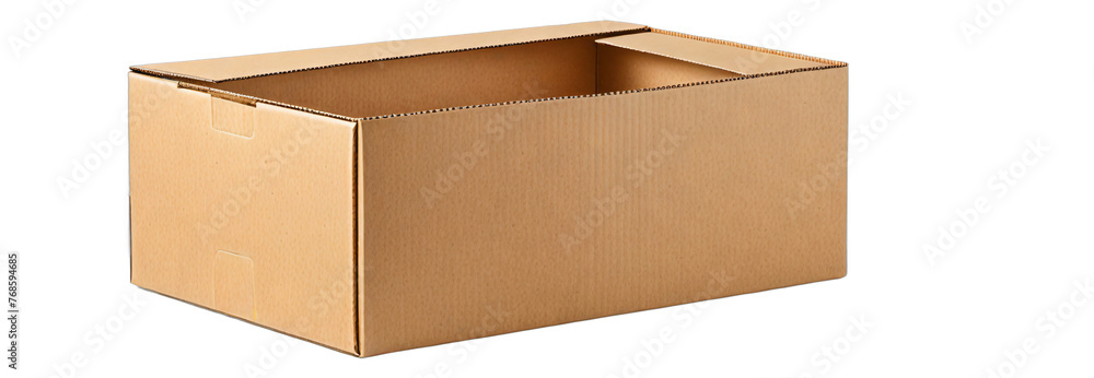 cardboard box isolated transparent background PNG ai generated Stock ...