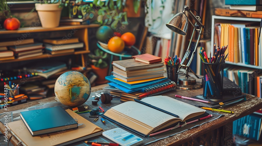 The concept of homework assignments in the digital age is illustrated ...