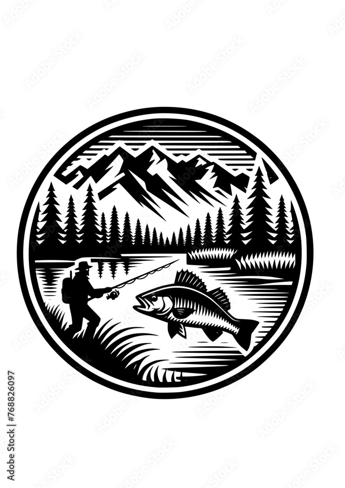 Vetor Fisherman in Boat SVG, Fishing Svg, Fishing Clipart, Fishing Png ...