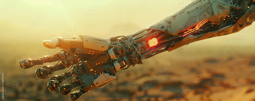 Cybernetic Arm, precision articulation, allowing for superhuman ...