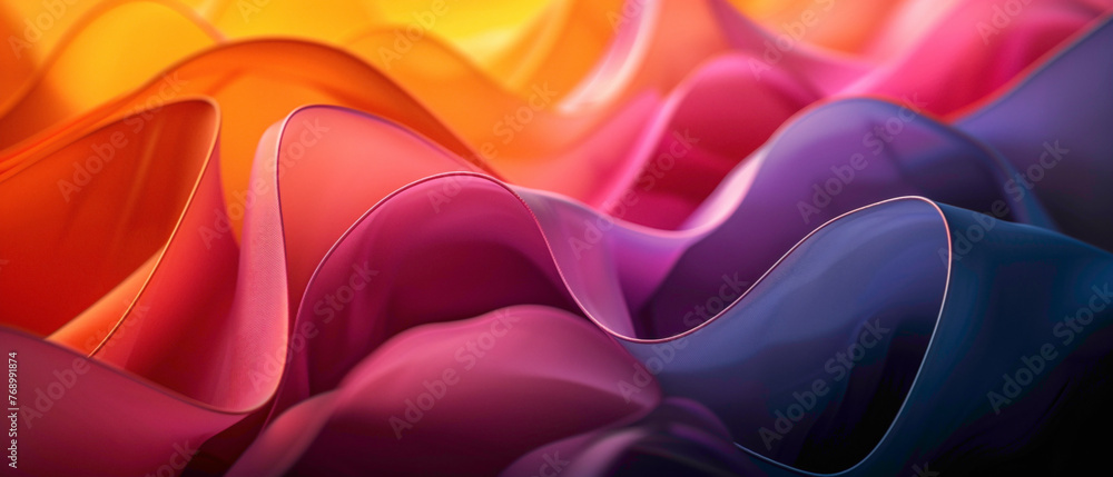 Behold the captivating allure of a gradient, each color blending ...
