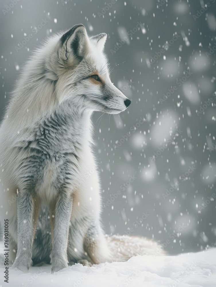 Witness the Arctic Fox's survival instinct in a snow blizzard on the ...