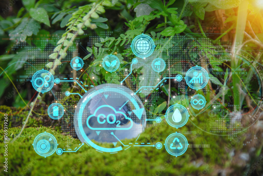 Displaying icon business value chain and sustainability. Life cycle ...