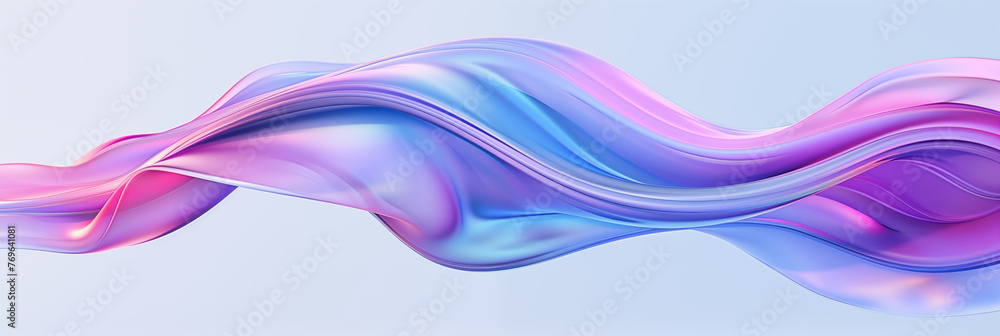 Wave-like forms in shades of blue and purple, flowing elegantly across ...