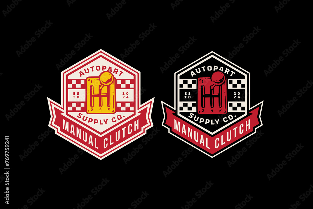 gear shifter with transmission lever badge logo design for automotive ...