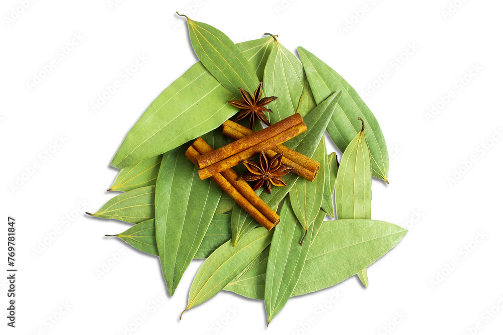 Dried bay leaf or bay laurel leaves,Laurus,cinnamon leaf spice also ...
