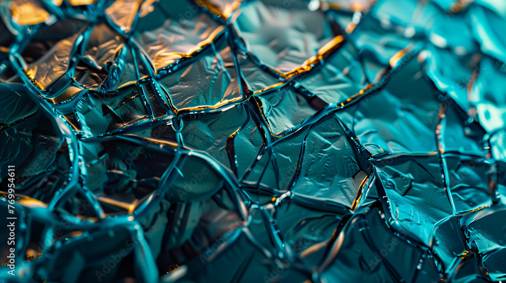 Realistic glass background with a cracked effect, creating an ...