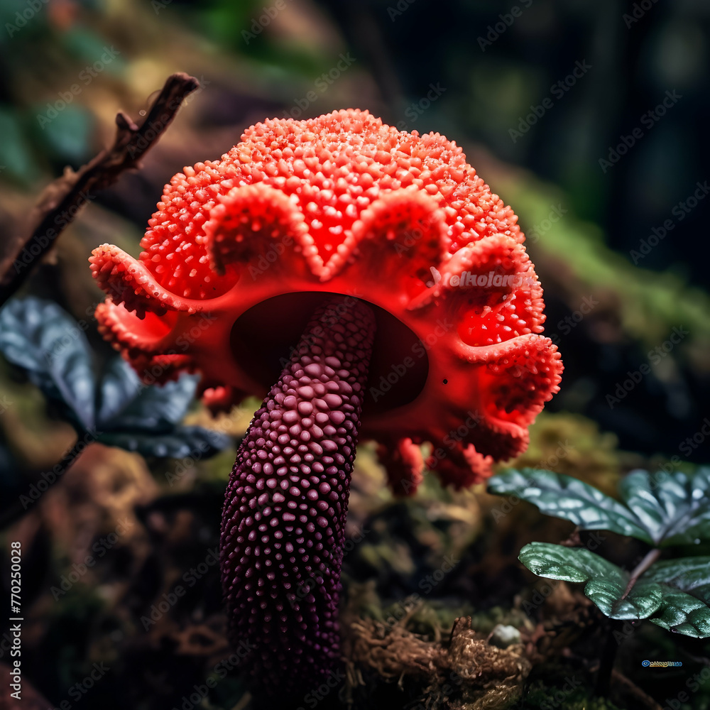Blossom Rafflesia Flower background design Stock Photo | Adobe Stock