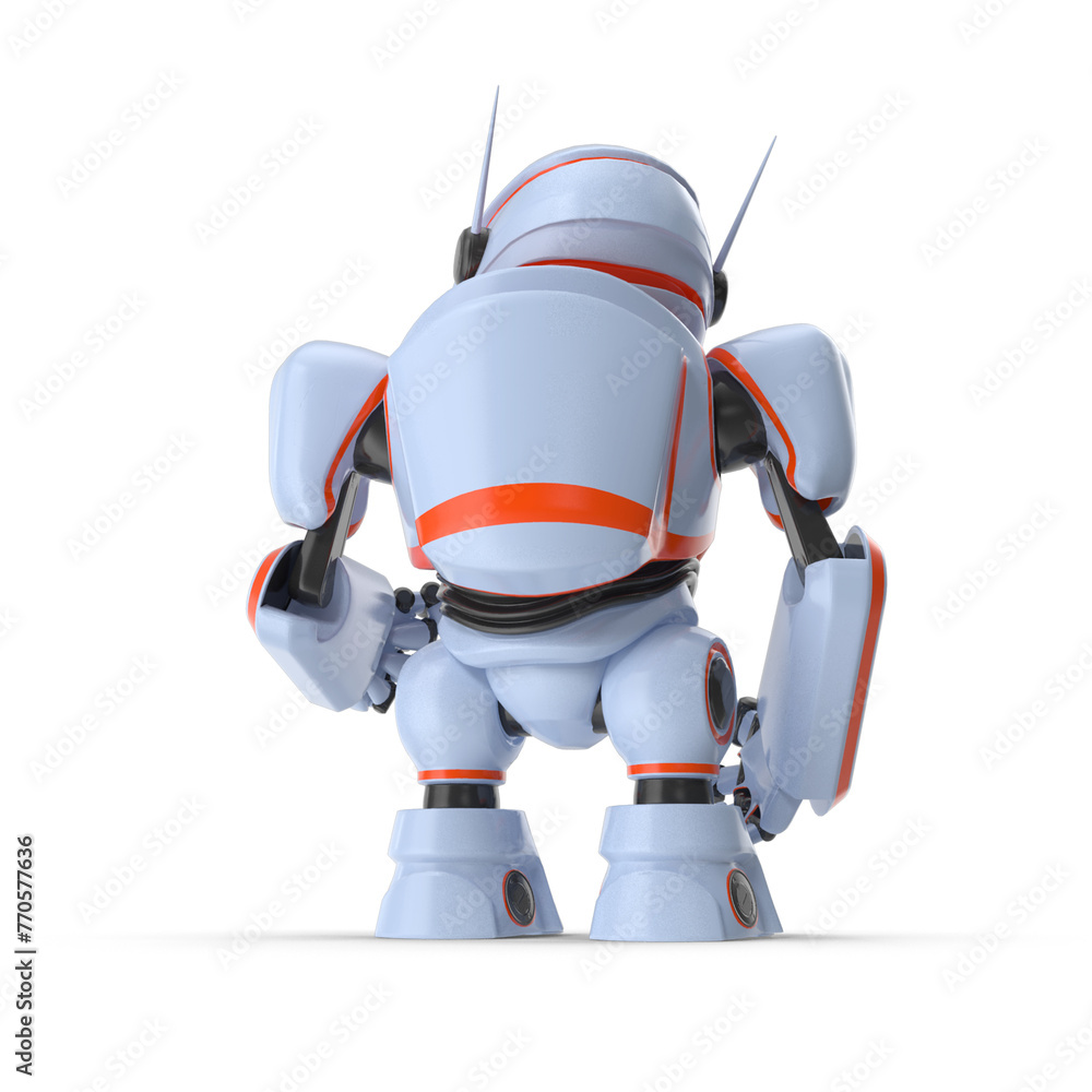 Ilustración de Stock Advanced Realistic Robot 3D Model PNG - A Glimpse into the Future of AI and ...