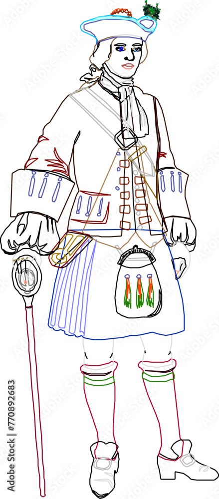 Adobe Illustrator Artwork Sketch vector illustration design of royal ...