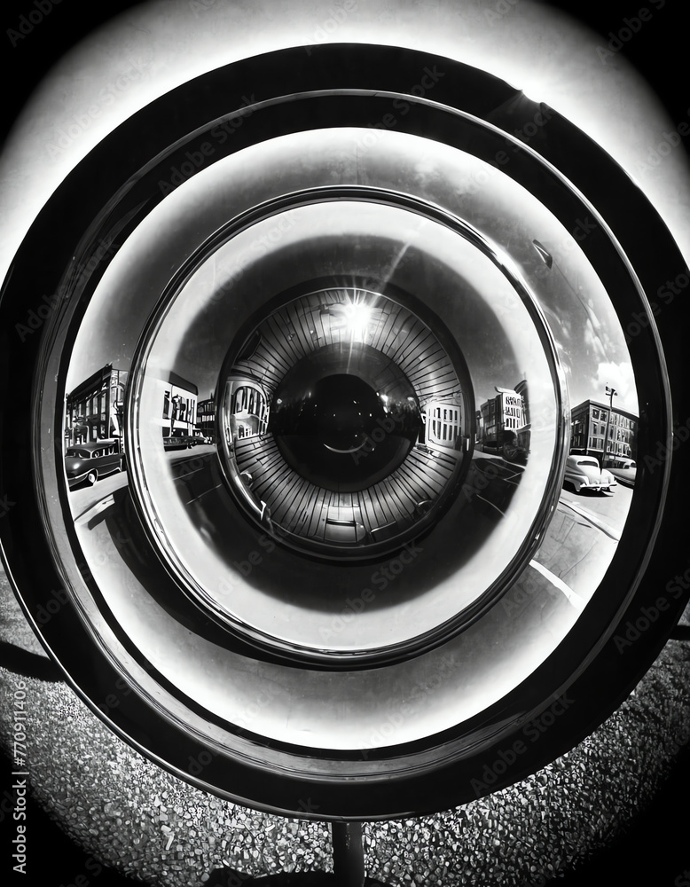 Vintage Retro Fisheye Lens Experimental Photography | This black and ...