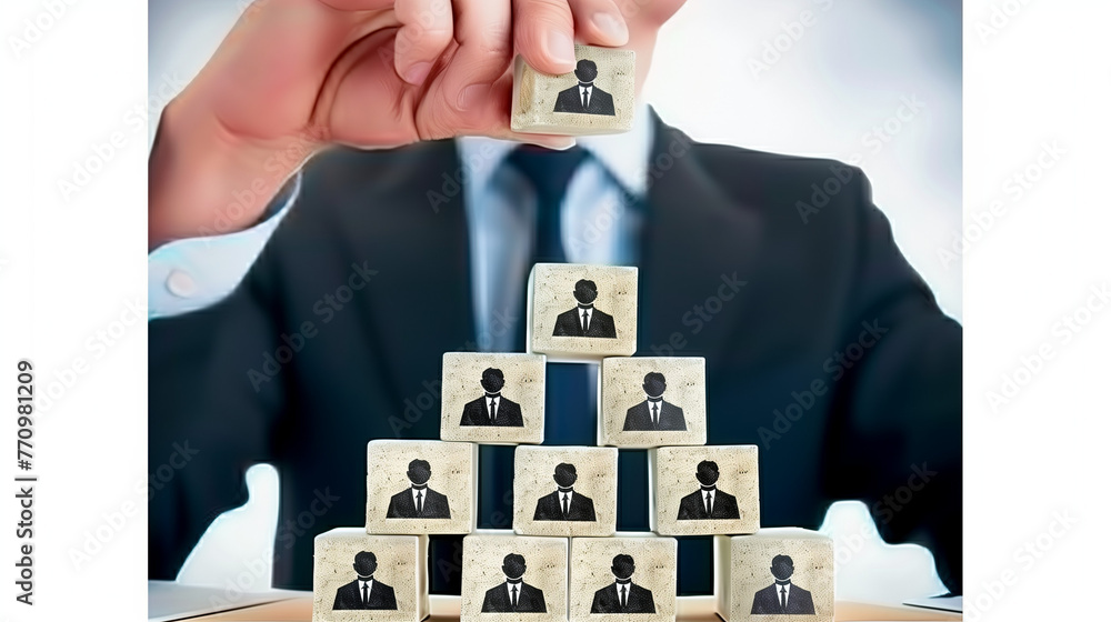 Title: "Team Building Pyramid" Art Description: A symbolic ...