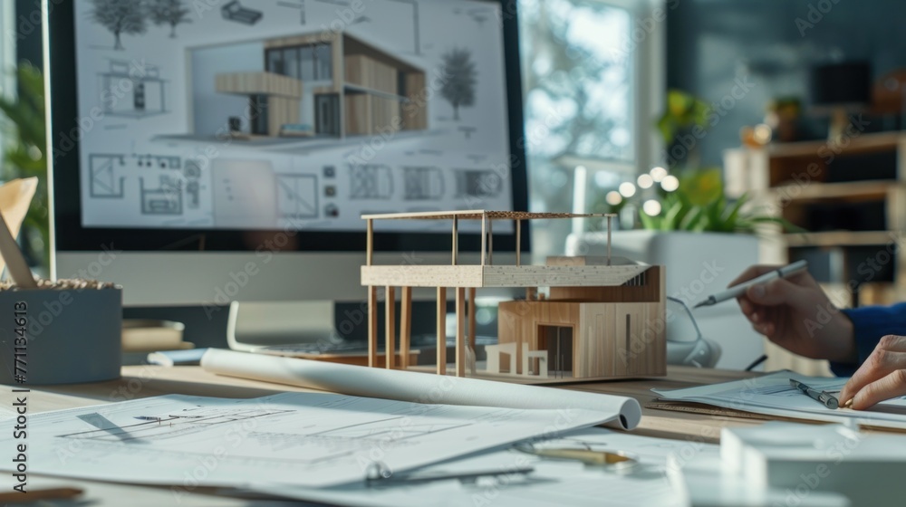 house architectural design drawing Stock Illustration | Adobe Stock