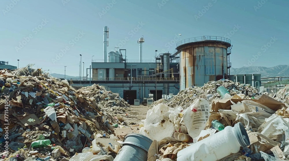 Waste to Wealth Cinematic shots of waste-to-energy facilities ...