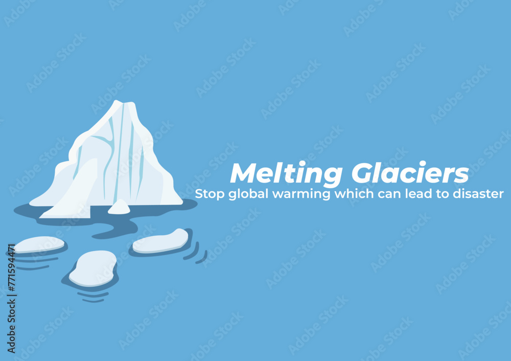 Global warming causes melting of glaciers. The melting of glaciers adds ...