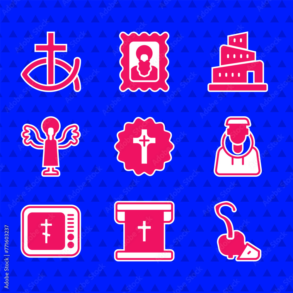 Set Christian cross, Flag with christian, Magic staff, Monk, Online ...