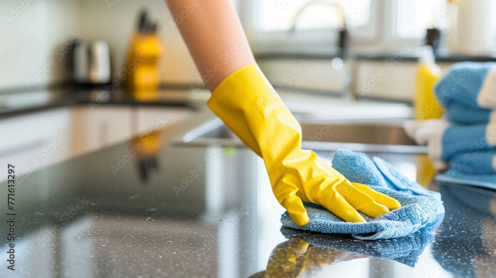 Clean Kitchen Wipe down kitchen countertops, cabinets, and appliances ...