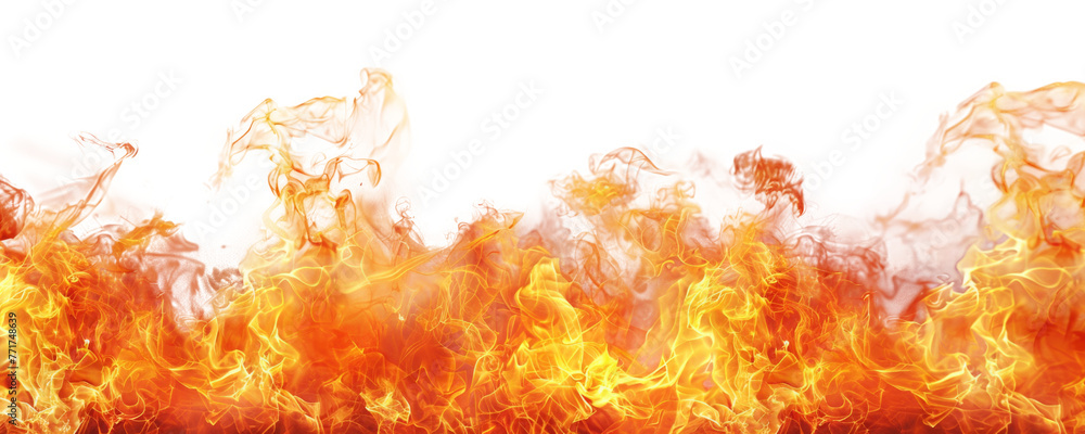 Fire border isolated on transparent background. Stock Photo | Adobe Stock