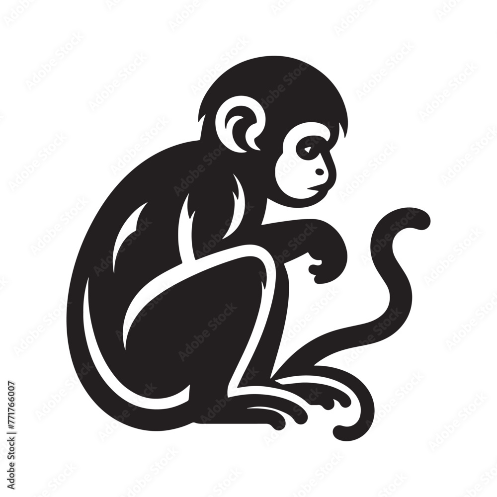 Monkey Silhouettes, Monkey Silhouettes PNG, Monkey Silhouettes in ...