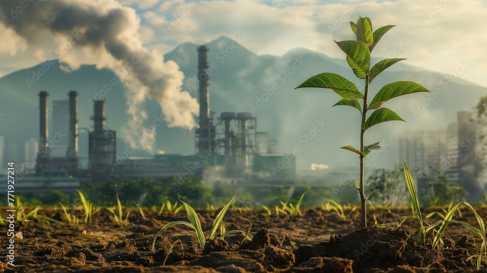 Industrial pollution impact on nature factory environment environmental ...