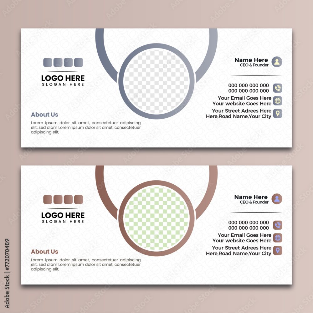 Professional Colorful Email Signatures Template Design, Modern and ...