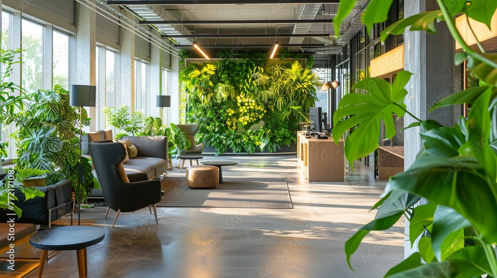 Lush Green Office Space: Sustainable Workspace for Productivity and ...