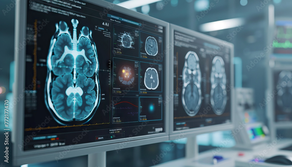 Stock-Illustration „AI-Powered Diagnostics: Advanced Medical Imaging ...