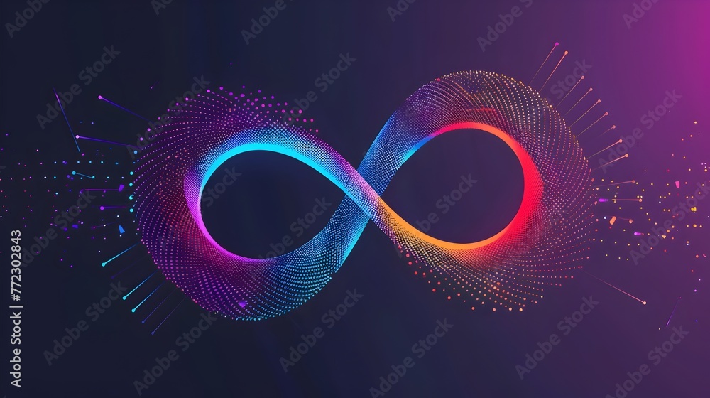 Continuous and Collaborative Infinity Loop Abstract DevOps Concept for ...