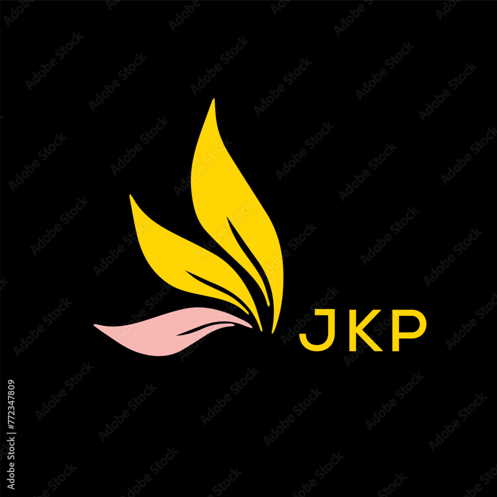 JKP logo design template vector. JKP Business abstract connection ...
