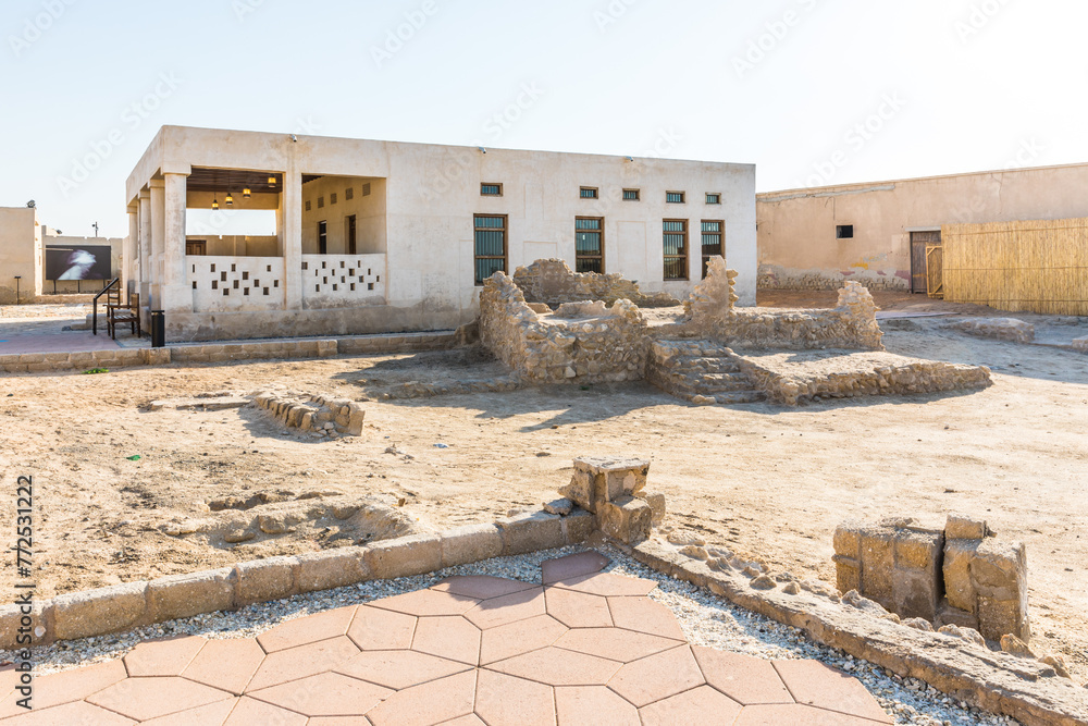 Ras Al Khaimah, UAE – February 23, 2024: The desert coastal town (ghost ...