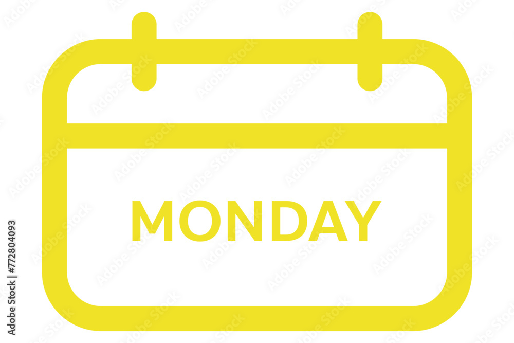 Vector de Stock days of week in the weekly calendar, date and time ...