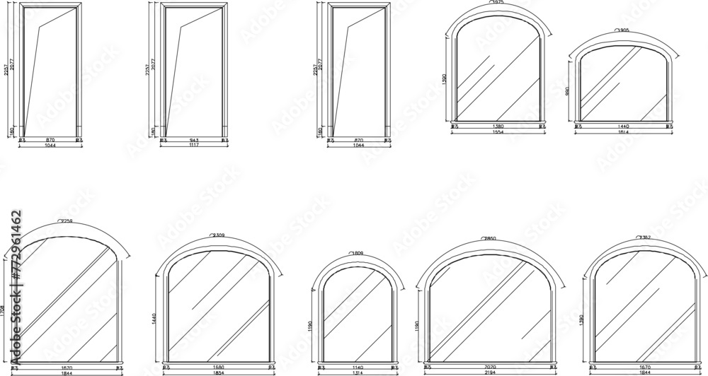 Adobe Illustrator Artwork vector design sketch illustration of door ...