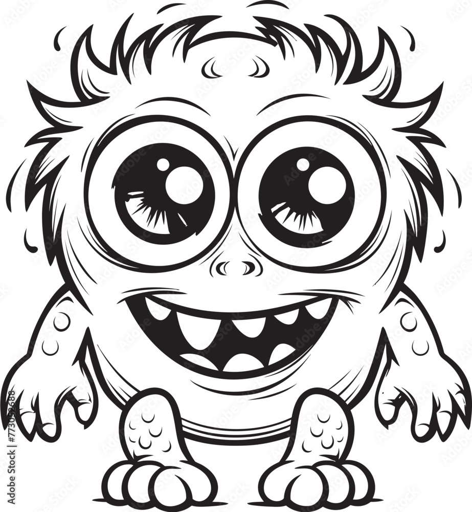 Quirky Quandary Vector Graphics of Whimsical Monster Characters Beastly ...