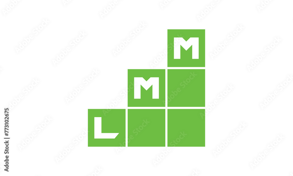 LMM initial letter financial logo design vector template. economics ...