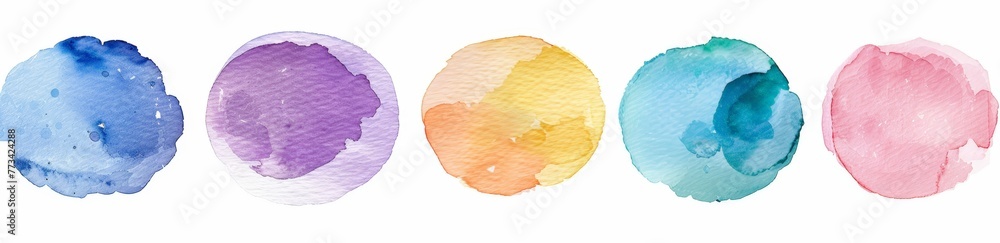 Four distinct colors of paint, each with its unique shade, displayed on ...