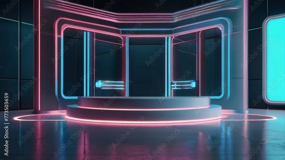 abstract neon glow color 4K moving seamless art loop background ...