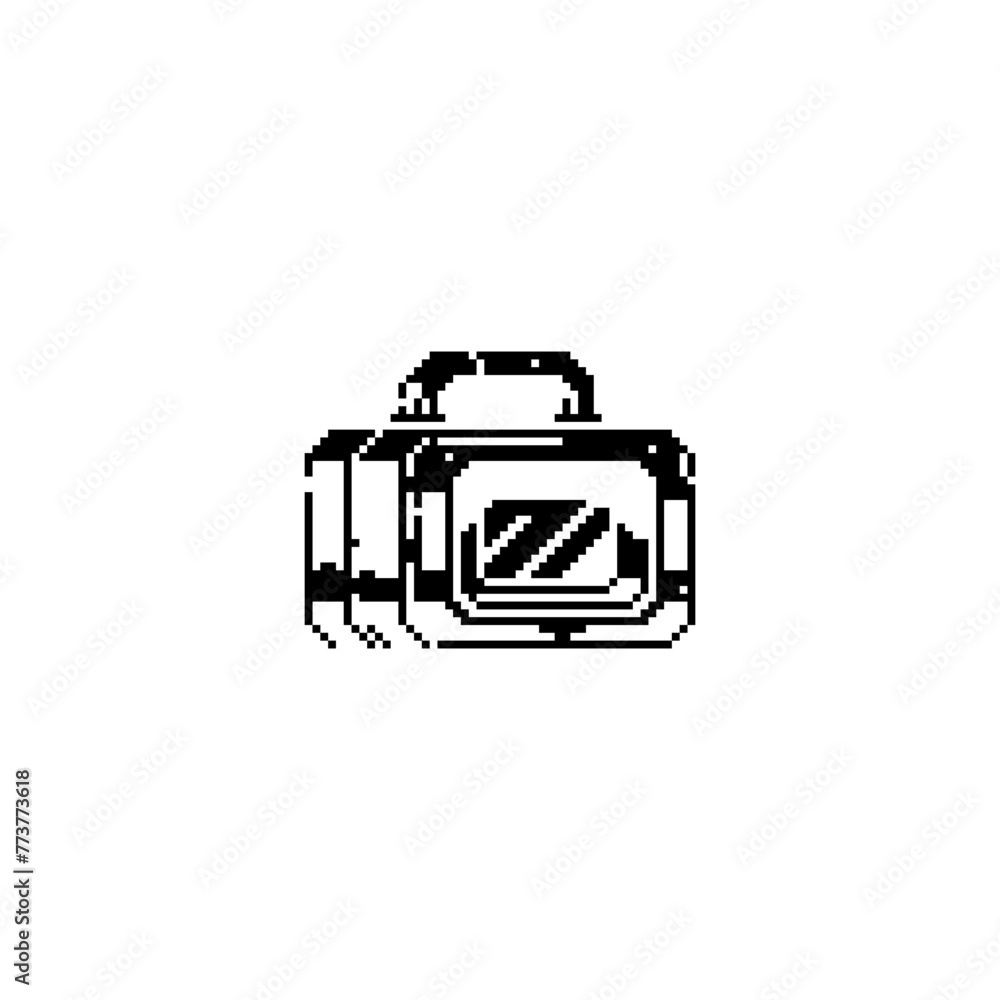 Builders tools and toolbox pixel art icons set. Construction tool flat ...