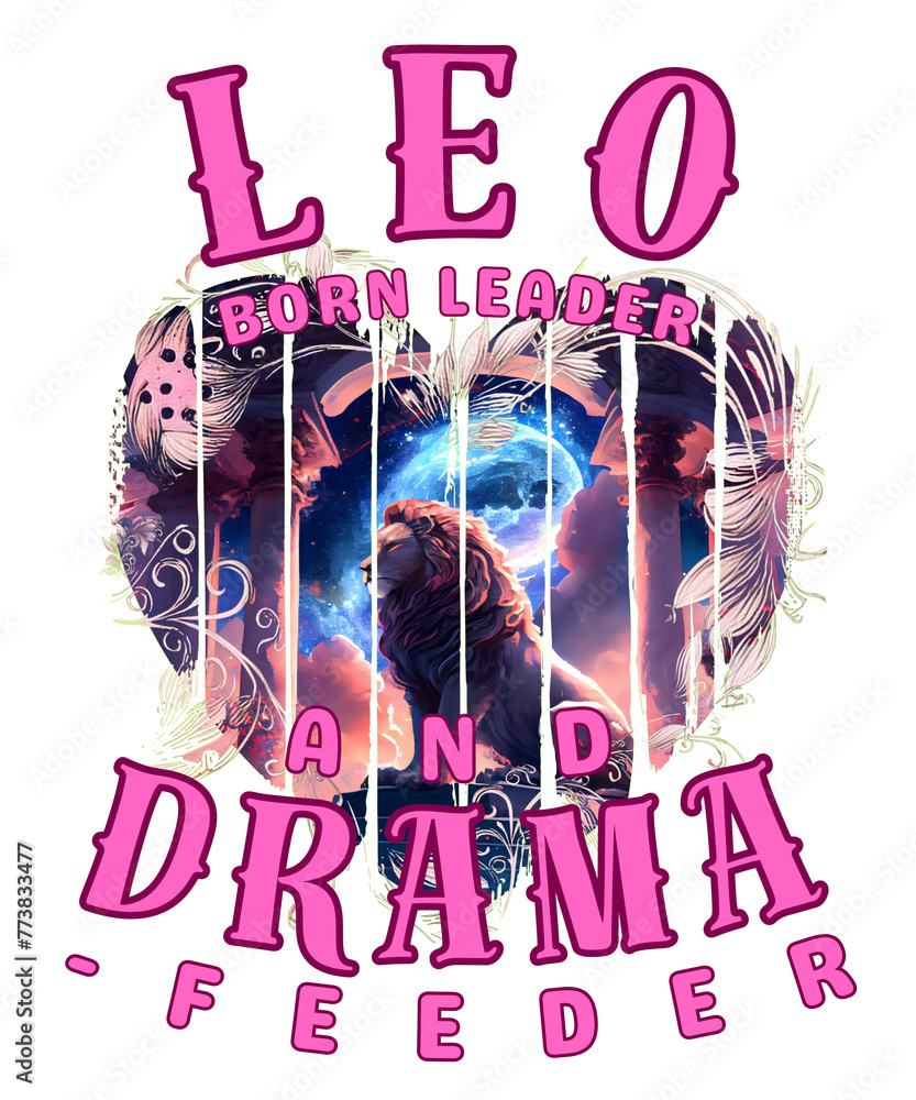 Leo: Born Leader And Drama-Feeder. leo astrology Stock Illustration ...